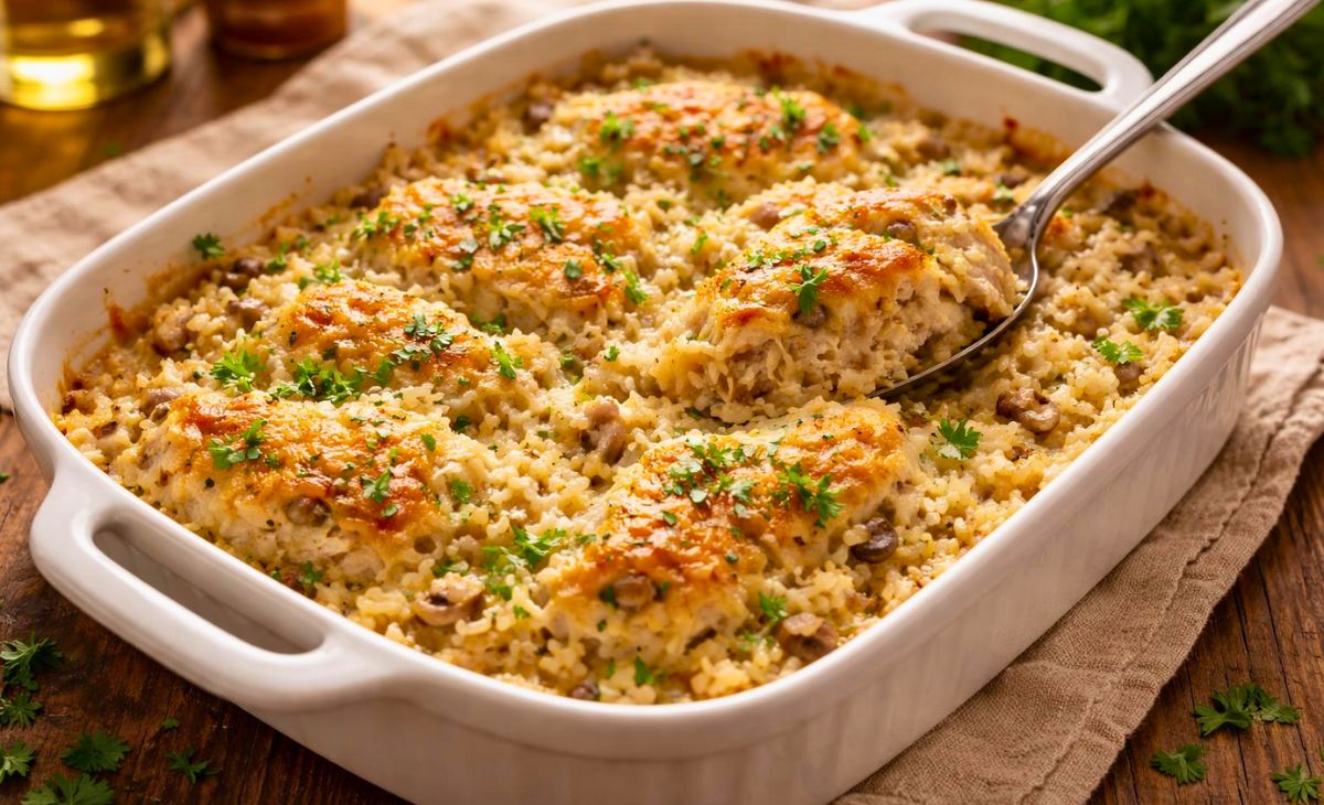 Angel Chicken and Rice Casserole Recipe - Zoey Cooks