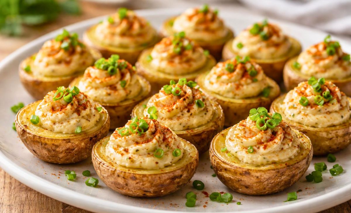 Easy Deviled Potatoes Recipe - Zoey Cooks