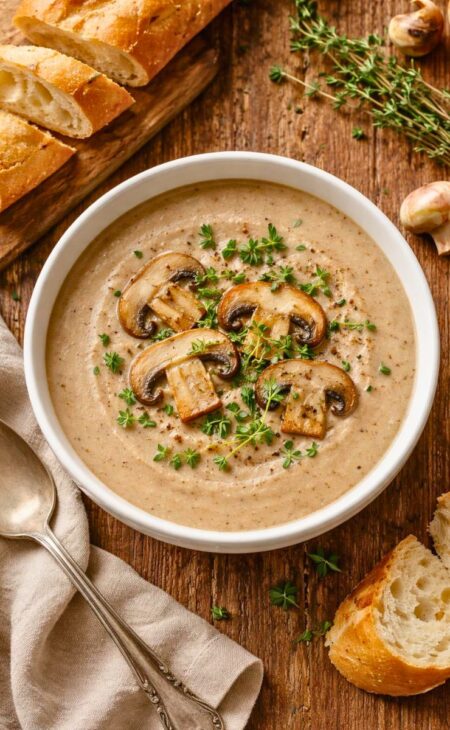 Martha Stewart French Mushroom Soup Recipe - Zoey Cooks